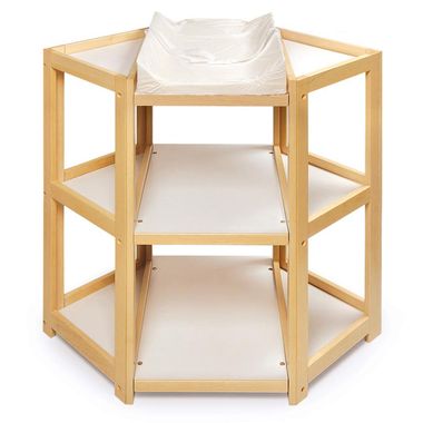 Badger Basket Diaper Corner Changing Table - Natural - FREE SHIPPING