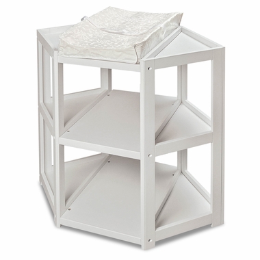 Badger Basket Diaper Corner Changing Table - White - FREE SHIPPING
