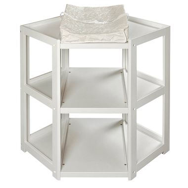 Badger Basket Diaper Corner Changing Table - White - FREE SHIPPING