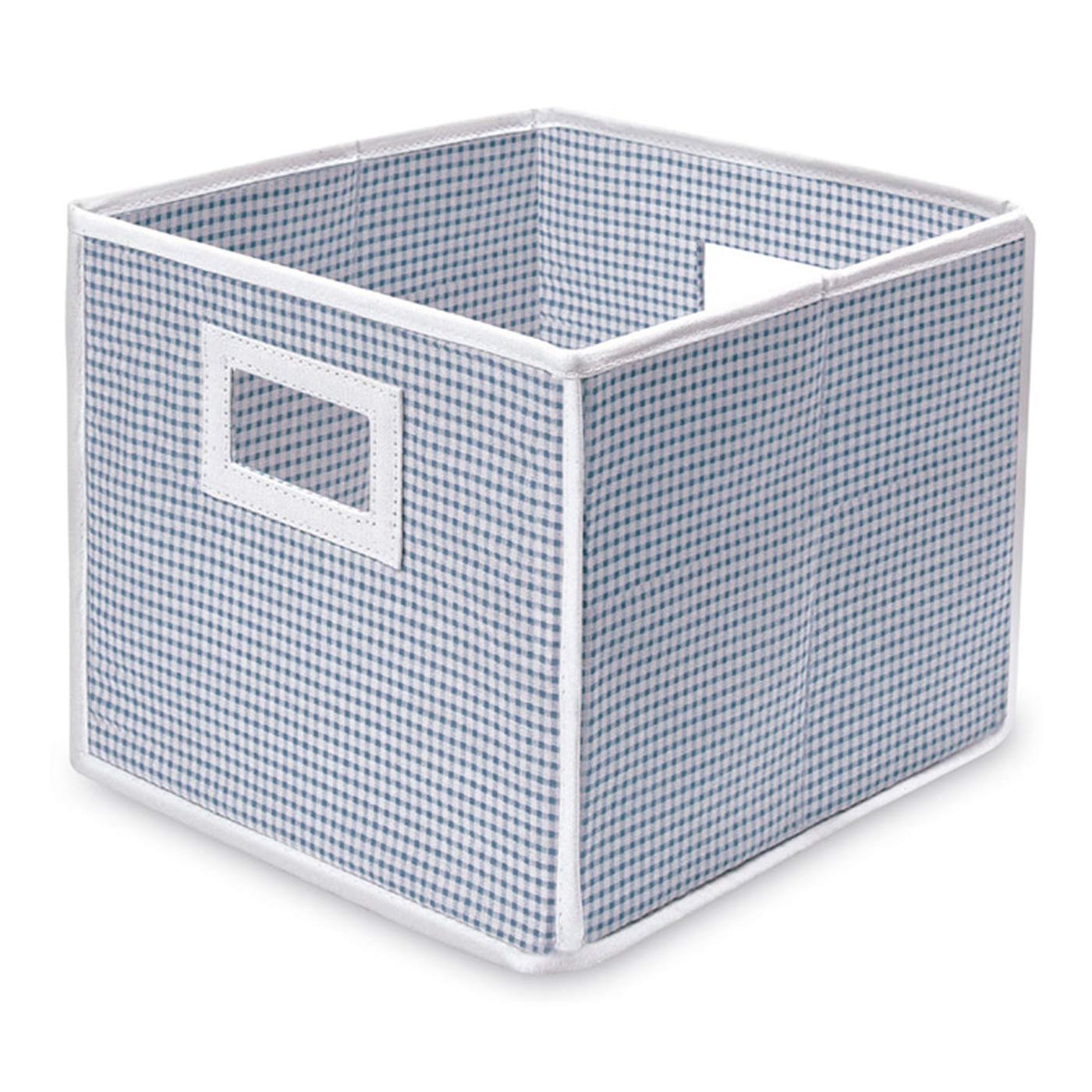 Badger Basket Folding Nursery Basket/Storage Cube in Blue Gingham FREE ...