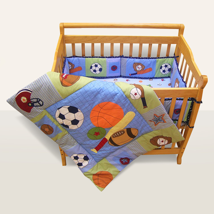 Bedtime Originals Super Sports Mini Crib Set by Lambs & Ivy FREE SHIPPING