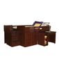 Berg Furniture Sierra Captain's Full Bed with Pull-out Desk & Stairs ...