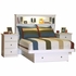 Berg Furniture Sierra Full Platform Bed with Bookcase Headboard FREE ...