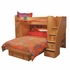 Berg Furniture Sierra Spacesaver Twin Over Full with Chest & Stairs ...