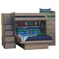 Berg Furniture Sierra Spacesaver Twin Over Full with Chest & Stairs ...