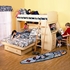 Berg Furniture Sierra Spacesaver Twin Over Twin with Desk, Chest ...