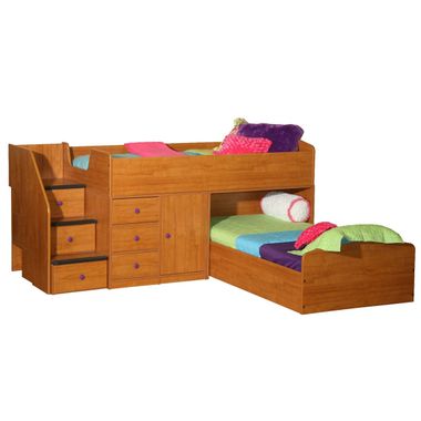 Berg Furniture Sierra Captain's Twin Over Twin Bed for Two FREE SHIPPING