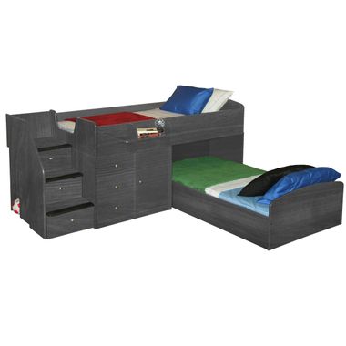 Berg Furniture Sierra Captain's Twin Over Twin Bed for Two FREE SHIPPING