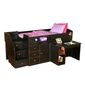 Berg Furniture Sierra Captain's Full Bed with Pull-out Desk & Stairs ...