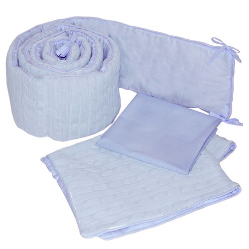 Sleeping Partners Cable Knit Blue Crib Bedding Collection FREE SHIPPING