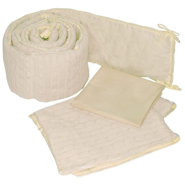 Sleeping Partners Cable Knit Natural Crib Bedding Collection FREE SHIPPING