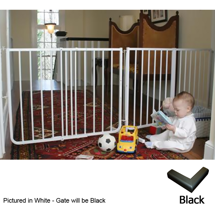 Cardinal Gates Extendable Gate 85" - Black - FREE SHIPPING