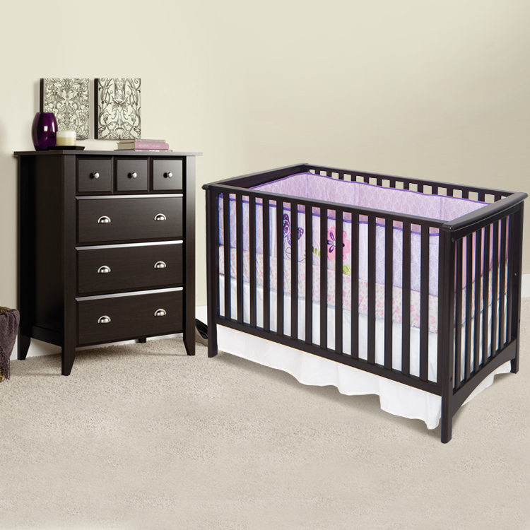 Child Craft 2 Piece Nursery Set - Shoal Creek Euro Style Convertible ...