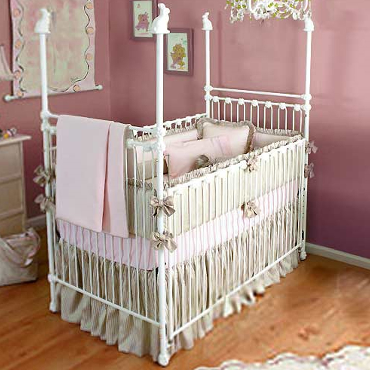 Corsican Iron Crib with choice of Finials - FREE SHIPPING