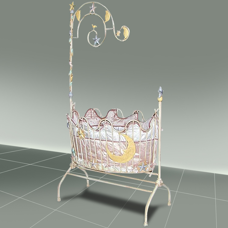 Corsican Moon and Stars Iron Cradle - FREE SHIPPING - $2,964.00