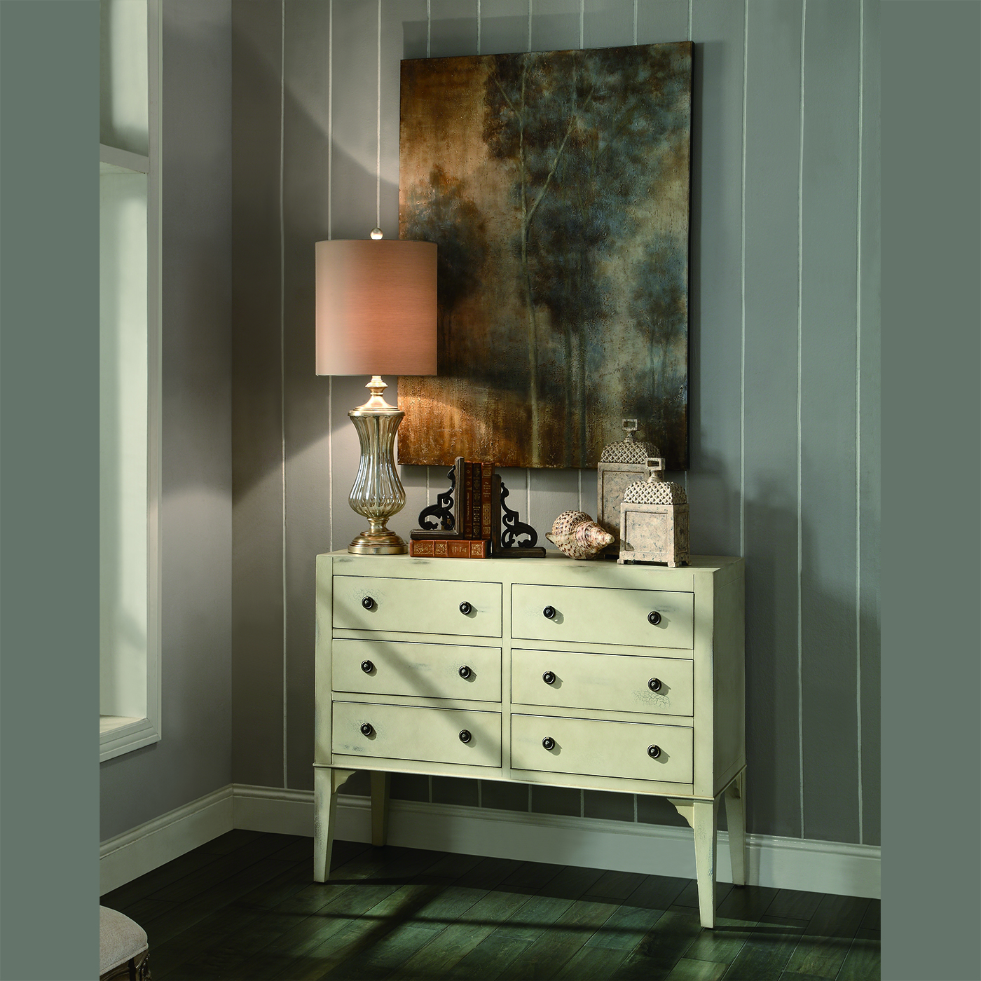 Crestview Collection Elizabeth Antique White Sideboard in Antique White ...