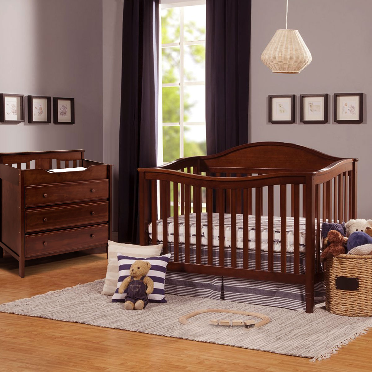 DaVinci Laurel 2 Piece Nursery Set - Convertible Crib and Jayden ...