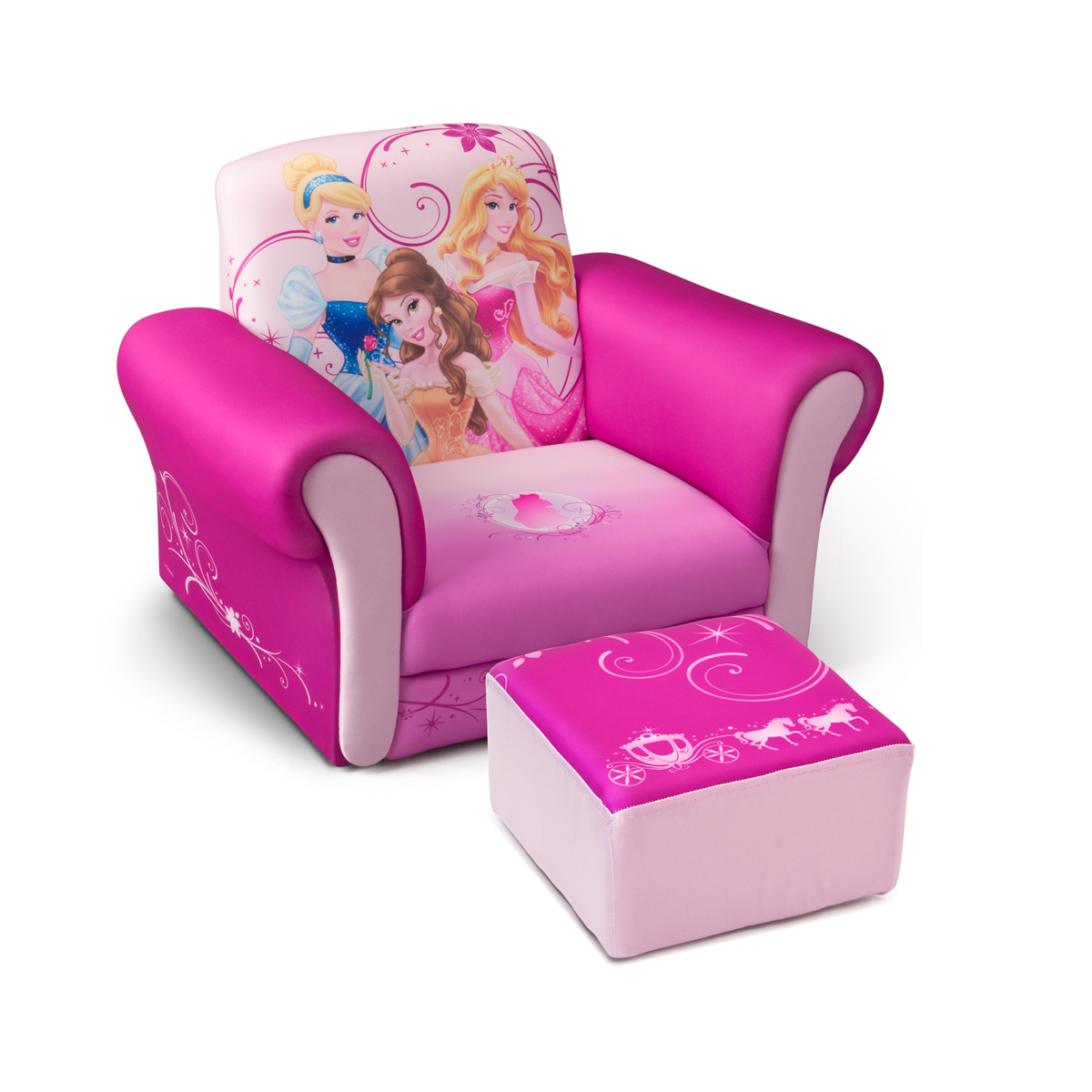 Delta Children Disney Princess Upholstered Chair with Ottoman FREE SHIPPING