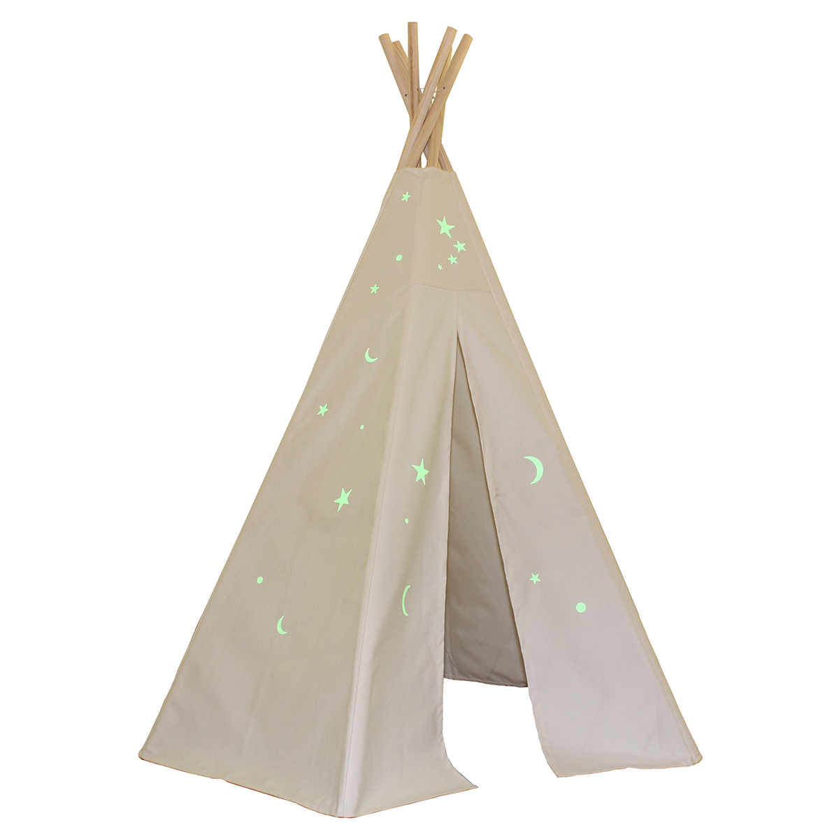 Dexton Kids 6ft Great Plains Teepee with Glow in the Dark Stars FREE ...