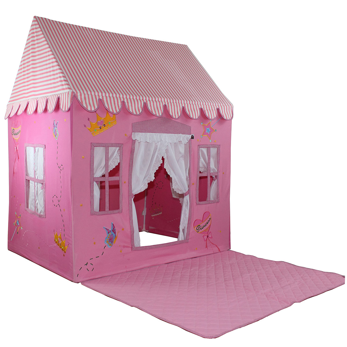 Dexton Kids Fengi Princess Playhouse & Plain Floormat Set FREE SHIPPING