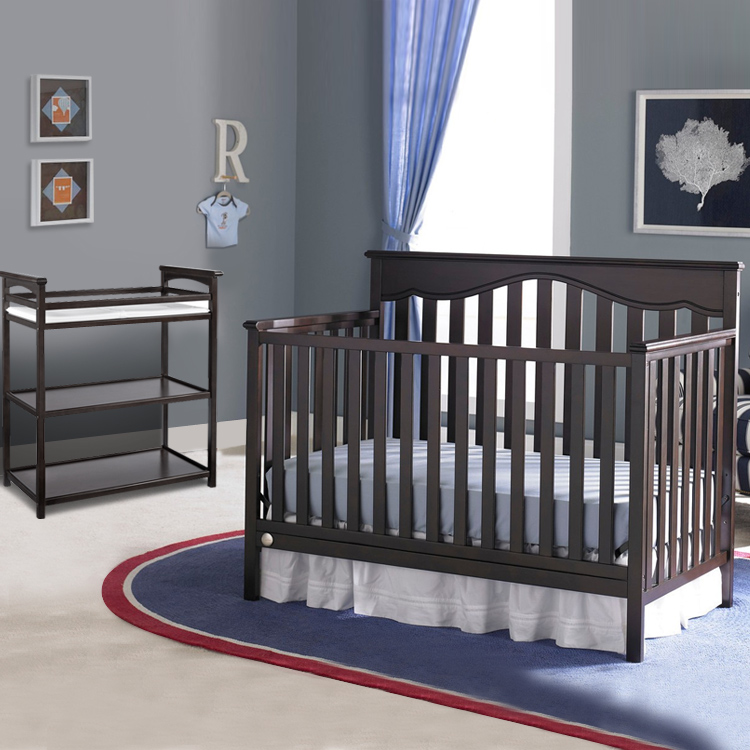 Fisher Price 2 Piece Nursery Set - Ayden 4 in 1 Convertible Crib and ...