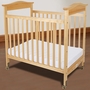 Foundations HideAway Folding Fixed Side Full Size Crib in Natural FREE ...