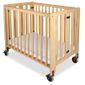 Foundations HideAway Folding Fixed Side Full Size Crib in Natural FREE ...