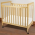 Foundations SafetyCraft Compact Fixed Side Clearview Crib in Natural ...