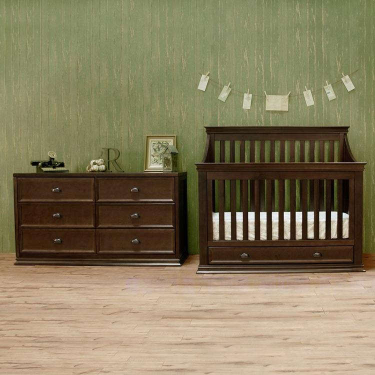 Franklin & Ben Mason 2 Piece Nursery Set - 4-in-1 Convertible Crib and ...