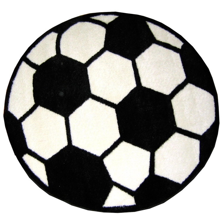 Fun Rugs Soccerball Round High Pile Rug 39" FREE SHIPPING