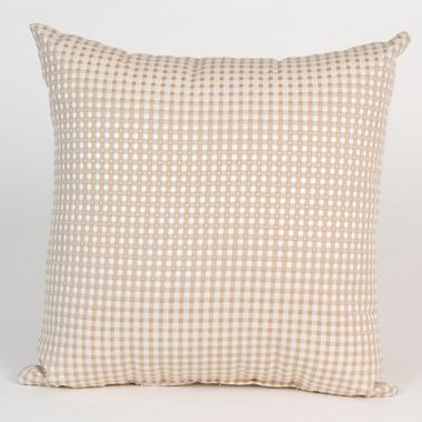 Glenna Jean Central Park Tan Check Pillow FREE SHIPPING - $46.15