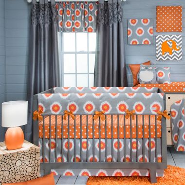 Glenna Jean Rhythm Grey With Orange Orbs Wall Art FREE SHIPPING