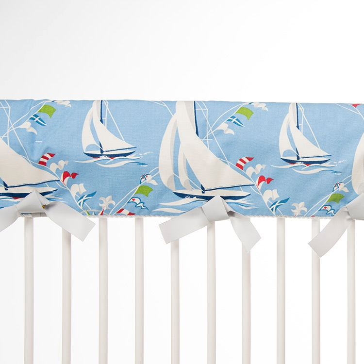 Glenna Jean Set Sail Crib Rail Protector FREE SHIPPING - $76.00