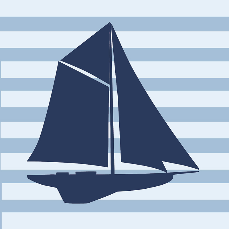 Glenna Jean Set Sail Navy Boat Wall Decal FREE SHIPPING - $46.00