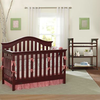 Graco Cribs 2 Piece Nursery Set - Bryson Convertible Crib and Mission ...