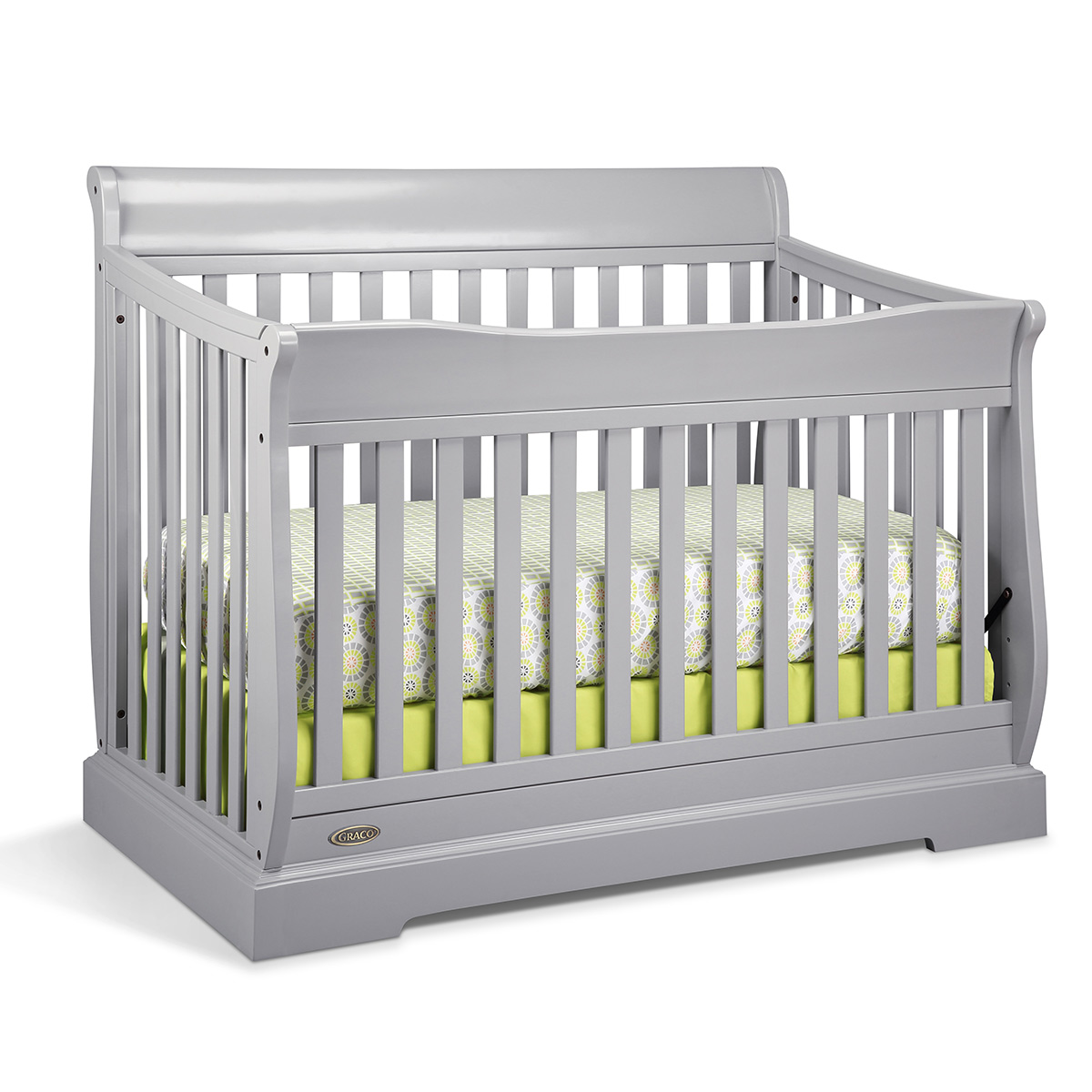 Graco Cribs Maple Ridge 4 in 1 Convertible Crib in Pebble Gray FREE ...