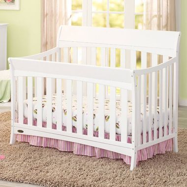 Graco Rory 4-in-1 Convertible Crib in White FREE SHIPPING