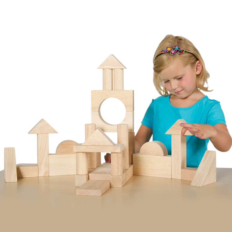 Guidecraft Hardwood Unit Block 34 Piece Set FREE SHIPPING