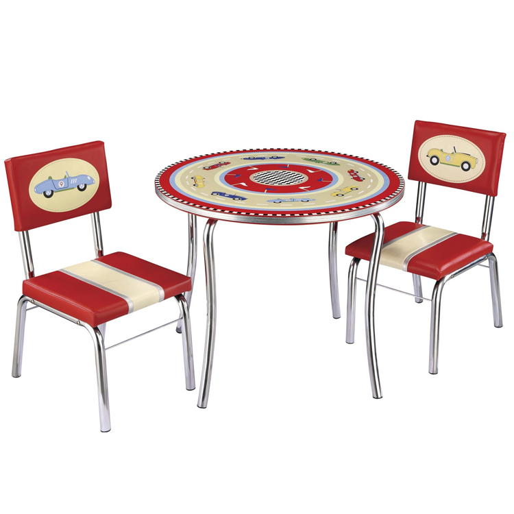 Guidecraft Retro Racers Table & Chairs Set FREE SHIPPING