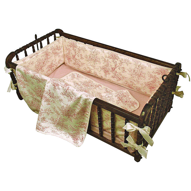 Hoohobbers Etoile Pink 3 Piece Cradle Set FREE SHIPPING - $195.00