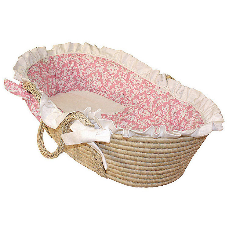 Hoohobbers Versailles Pink Moses Basket FREE SHIPPING - $159.00