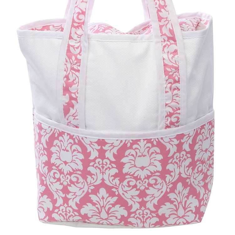 Hoohobbers Versailles Pink Tote Diaper Bag FREE SHIPPING - $84.00