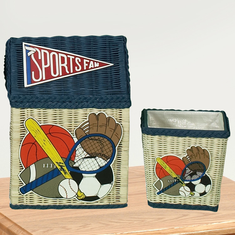 Kids Medium Size Sports Hamper with Waste Basket - FREE SHIPPING