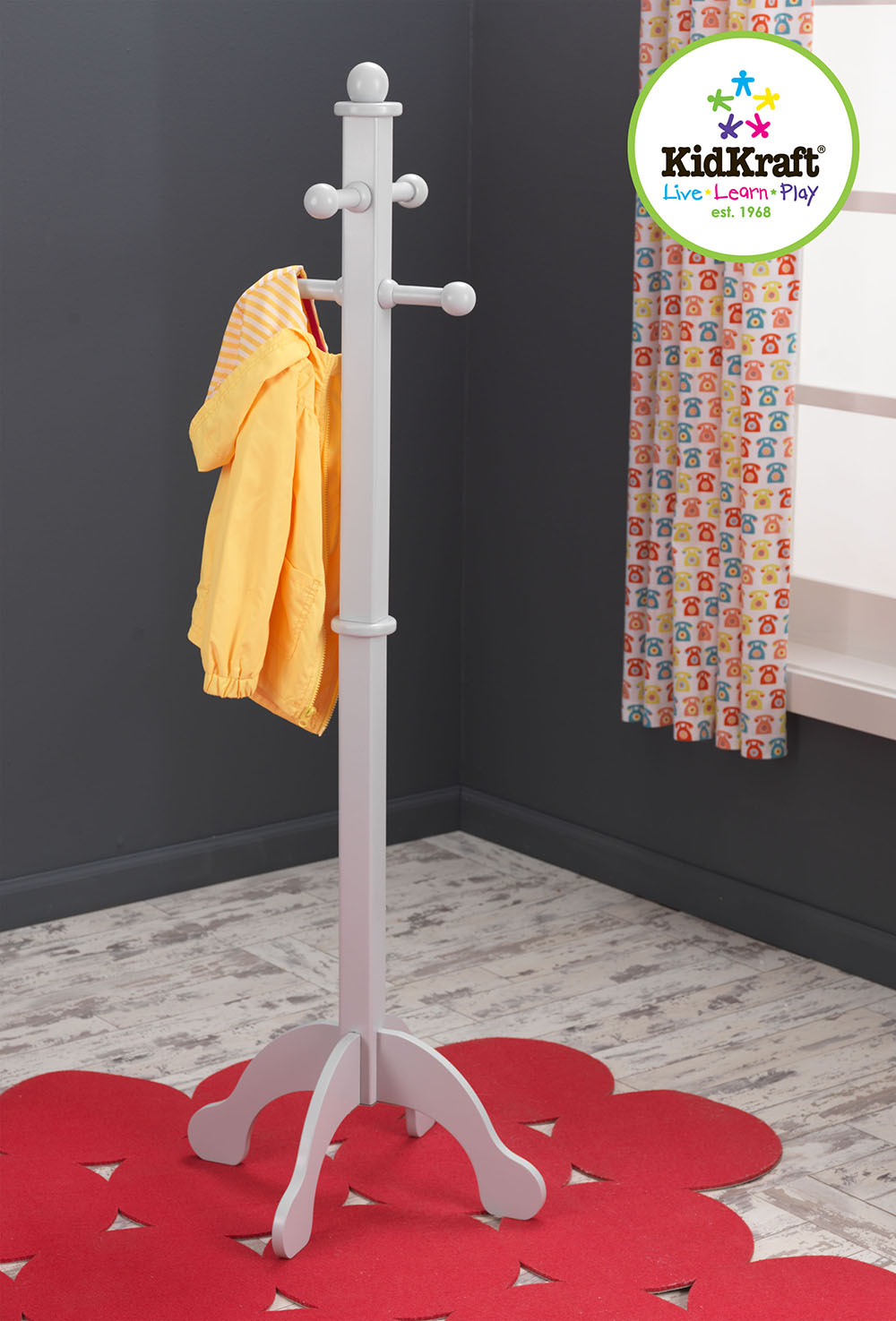 Kidkraft Child Sized Clothes Pole in Gray Fog FREE SHIPPING