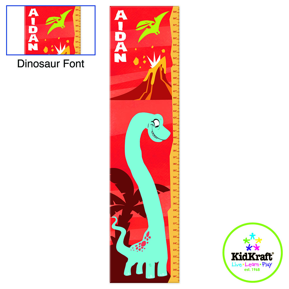 Kidkraft Red Dinosaur Personalized Growth Chart FREE SHIPPING