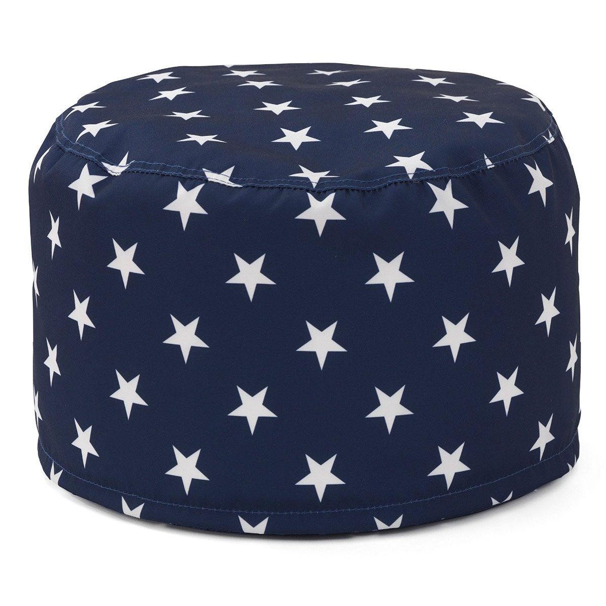 Kidkraft Round Pouf in Navy with White Stars FREE SHIPPING