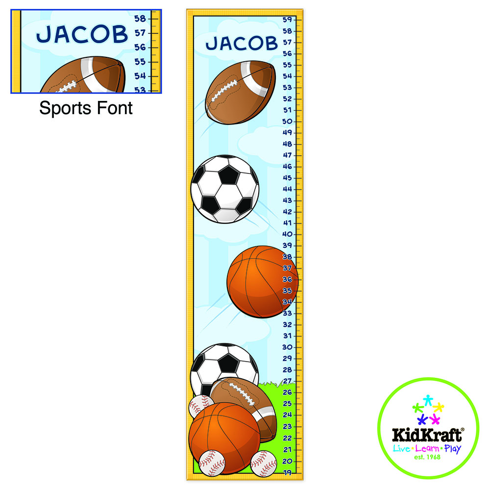 Kidkraft Sports Personalized Growth Chart FREE SHIPPING - $41.89