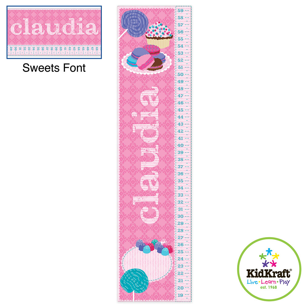 Kidkraft Sweets Personalized Growth Chart FREE SHIPPING - $41.89