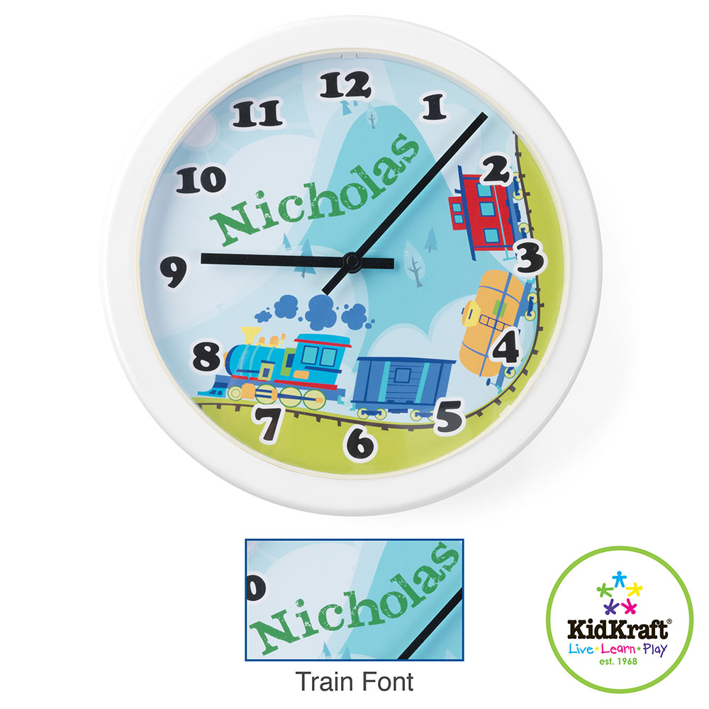 Kidkraft Train Personalized Clock FREE SHIPPING - $29.87