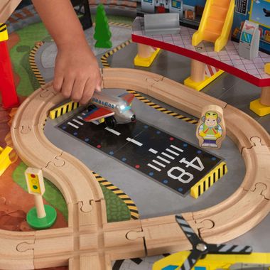 Kidkraft Transportation Station Train Set & Table FREE SHIPPING